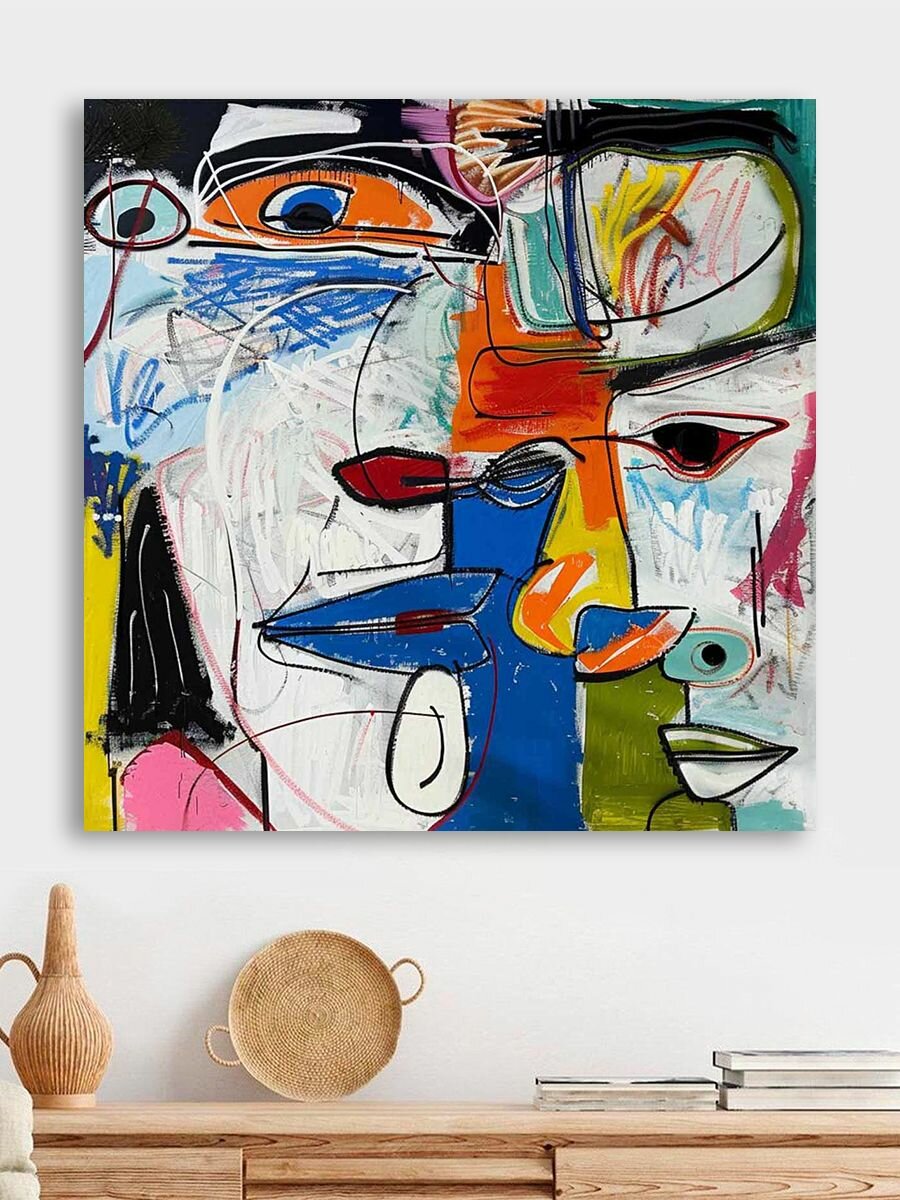 Картина на стену для интерьера - "Энди Уорхол / Andy Warhol, Поп арт" , 40х40 см.