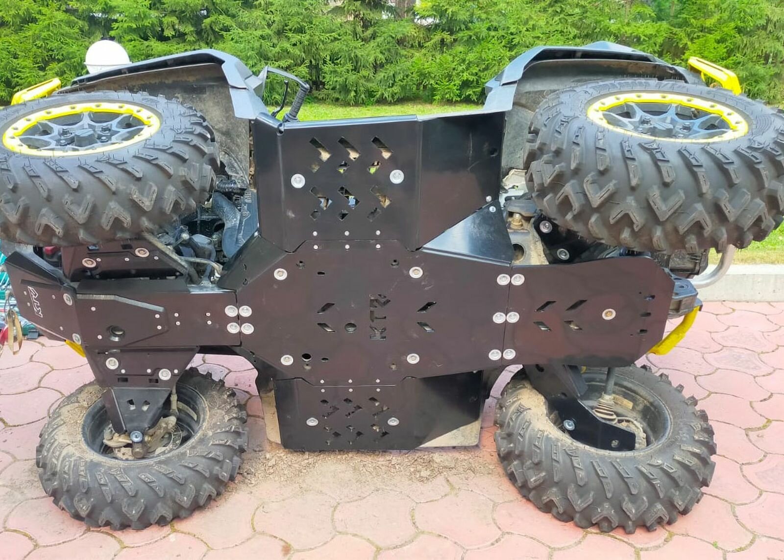 Защита днища пластик для квадроцикла BRP Outlander G2 650/850/1000 2019-2022 /БРП Аутлендер