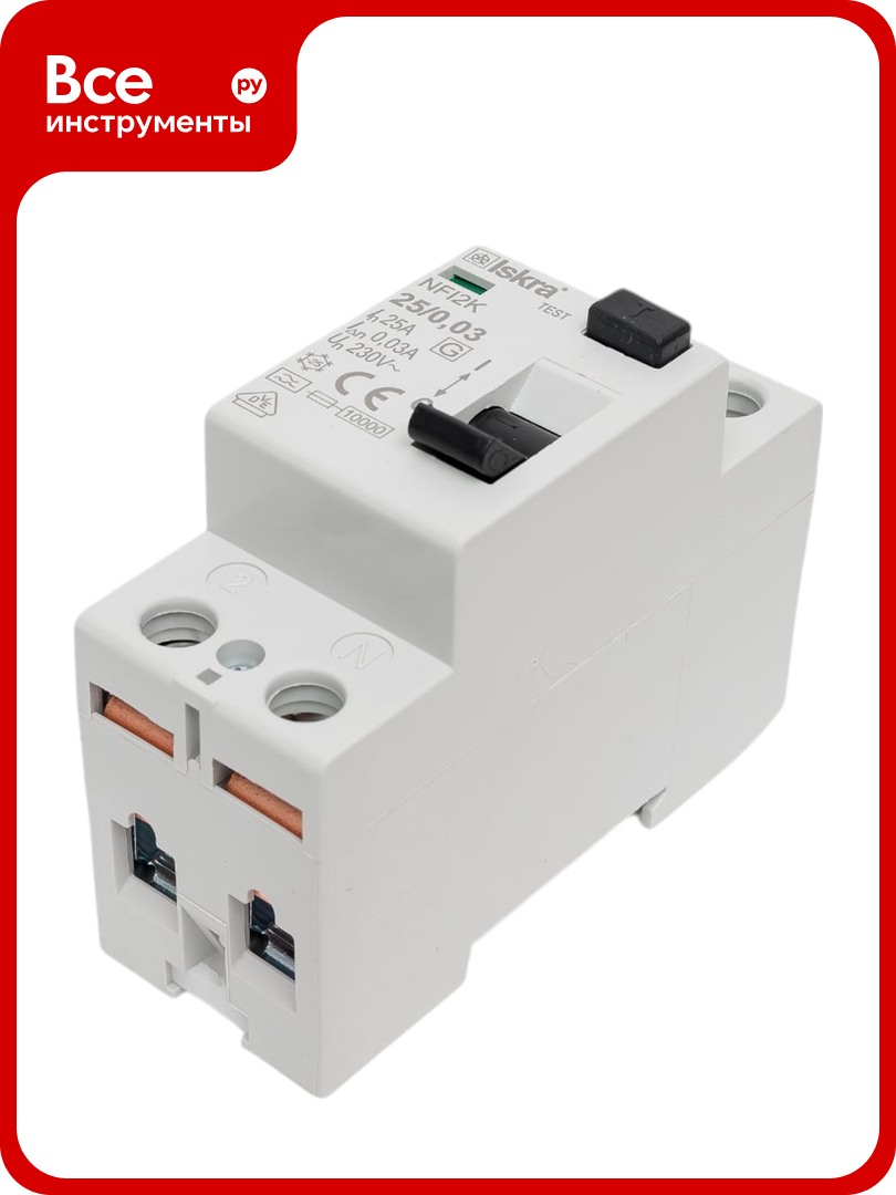 Устройство защитного отключения iskra NFI2K-25/0,03 УТ-00024998