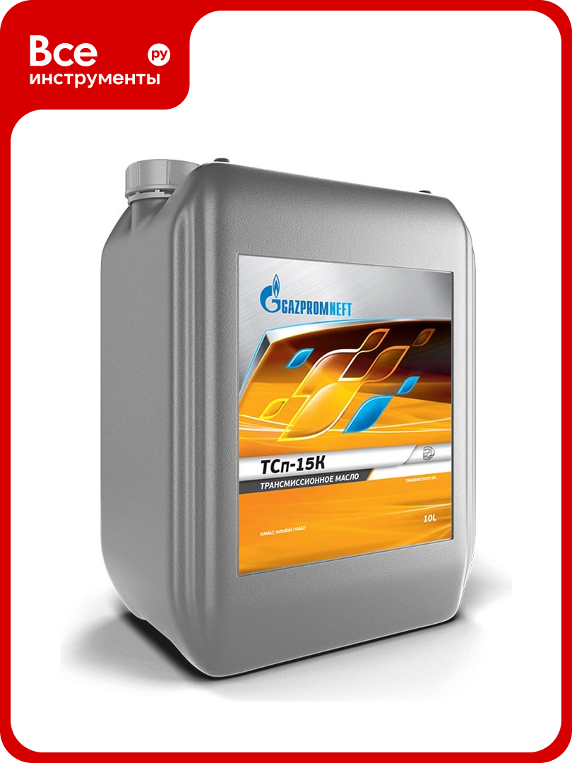 Масло Gazpromneft ТСп-15К, 10 л – минеральное для механических коробок передач, стандарт GL3, высокой вязкостью