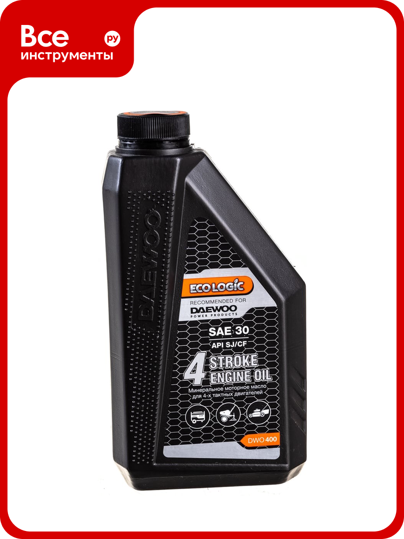 Масло для 4-х тактных двигателей, ECOLOGIC DWO 400 0.6 л, для генераторов