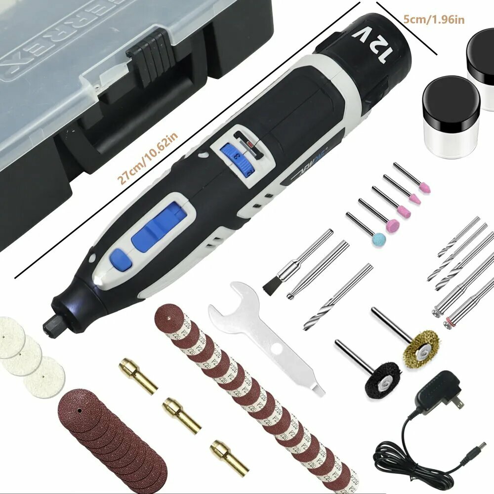 Беспроводная электрическая дрель Гравировальный станок ，полировки, резьбы, резки, сверления и поделок своими руками