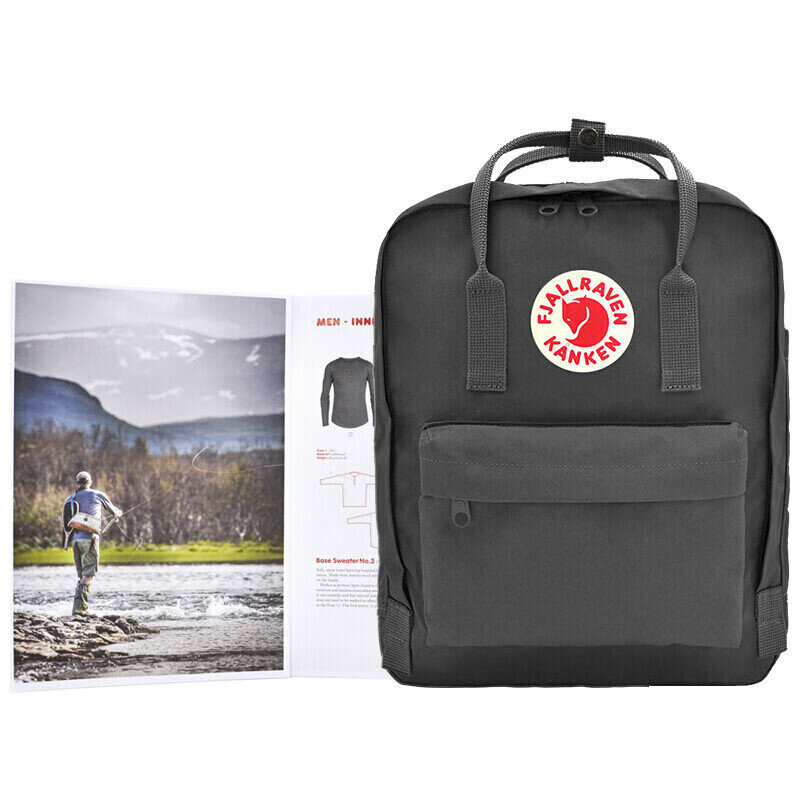 Рюкзак FJALLRAVEN, Kanken Classic Backpack 23510-046 Super Grey 16L, серый