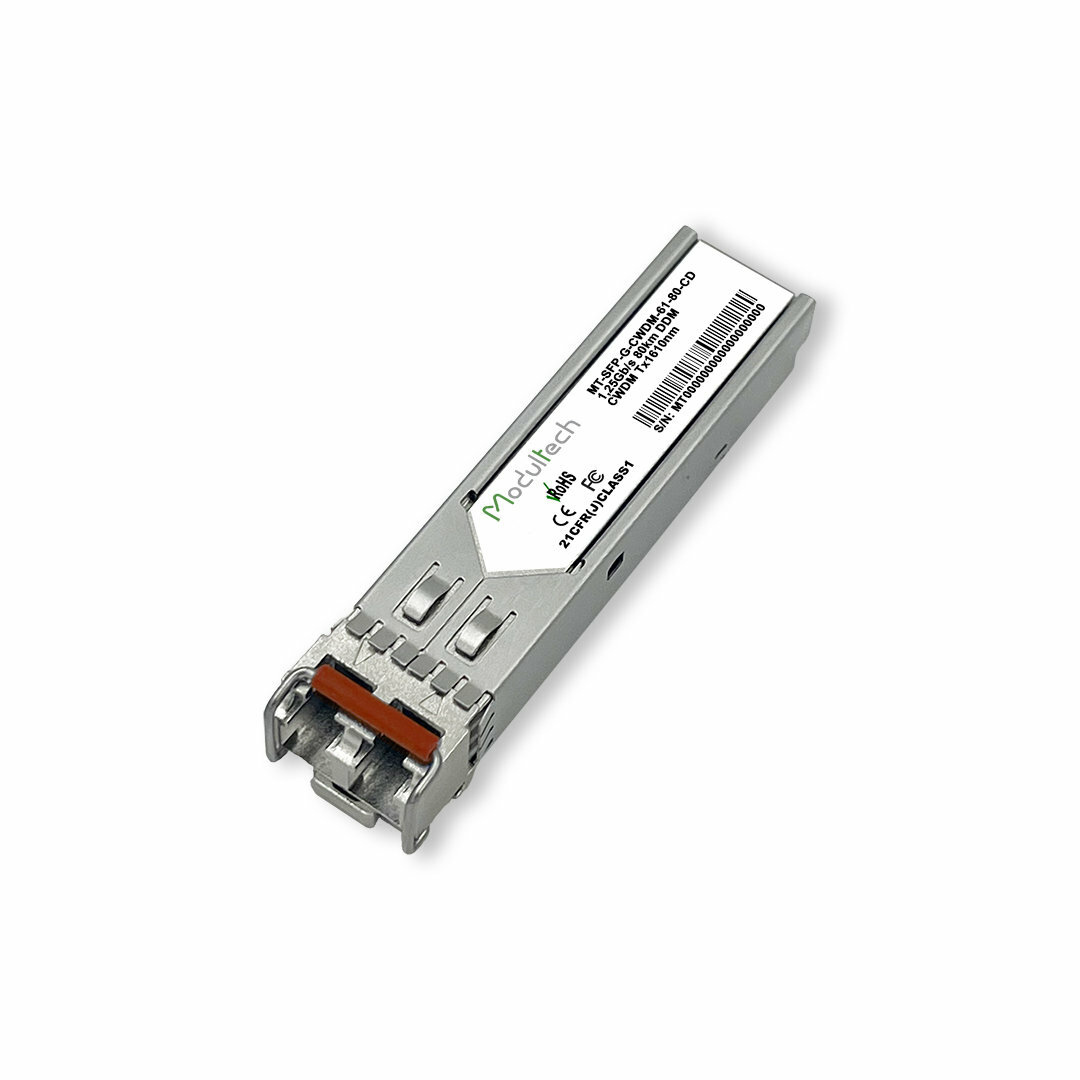 Модуль SFP CWDM 1,25 Гбит/с, 80 км, 1610 нм, SMF, LC
