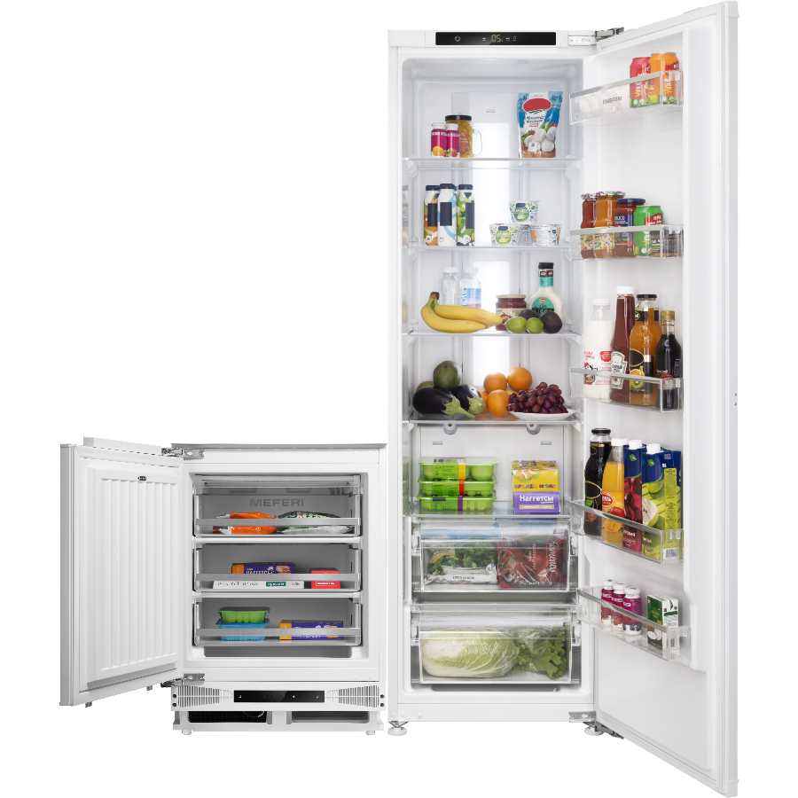 Комплект встраиваемой техники из холодильника и морозильника MEFERI MS72 SIDE BY SIDE COMFORT