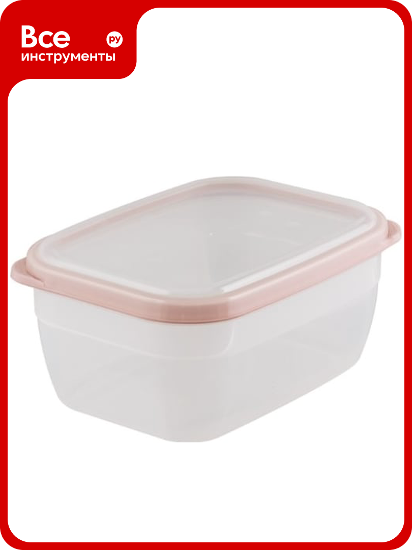 Контейнер Полимербыт премиум прямоугольный, 1.8 л, свч, бытового использования