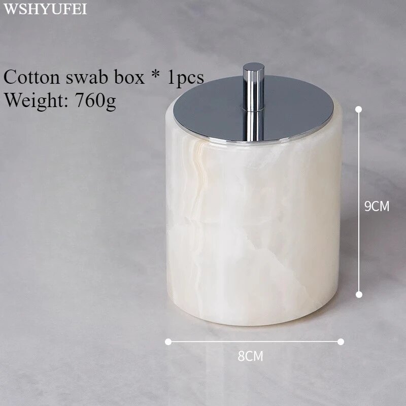 Набор для ванной комнаты WSHYUFEI из белого нефритового камня, KX1PCS