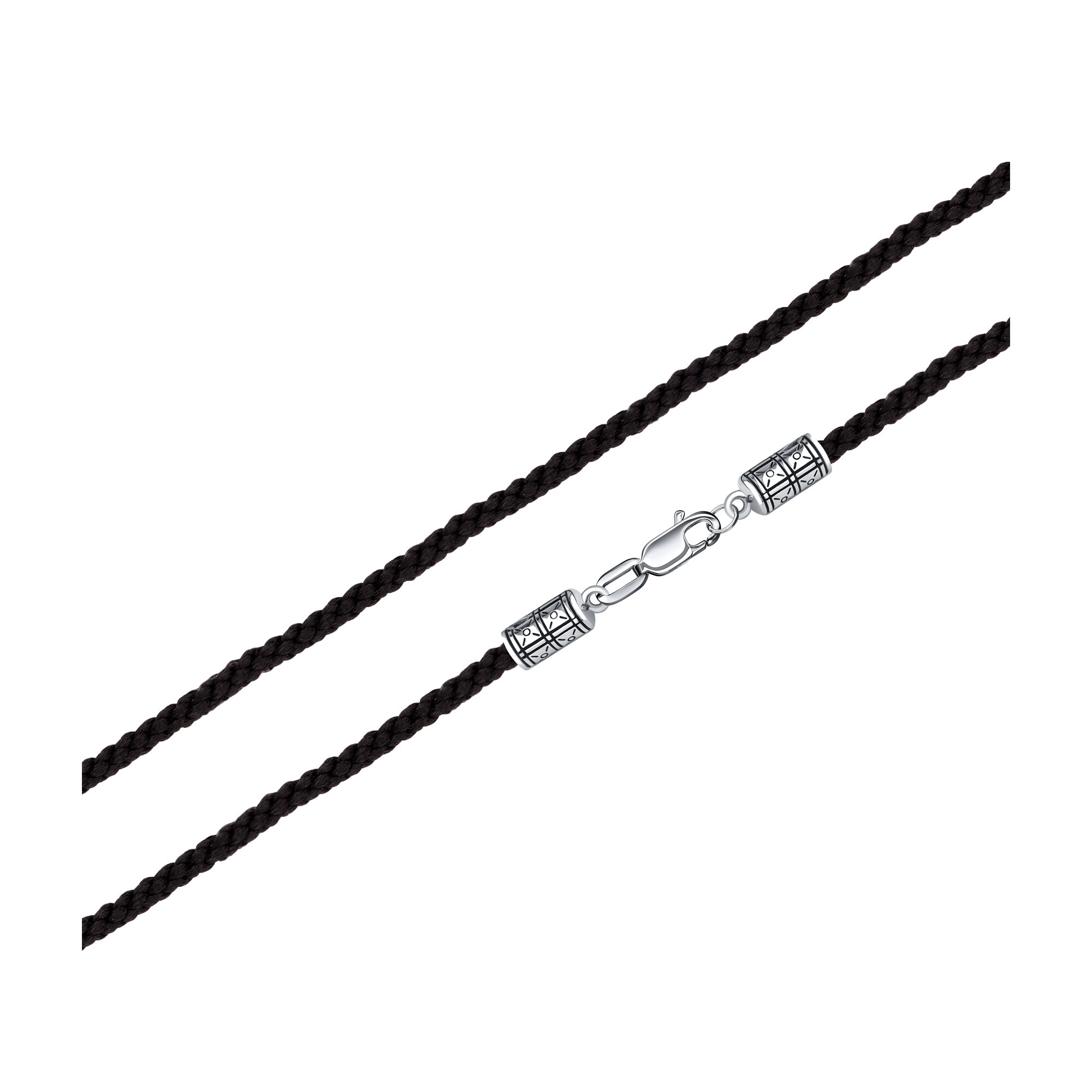 Шнур, серебро, 925 проба, родирование