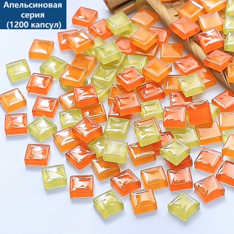 Набор частиц мозаики из цветного стекла, 1200 разных цветов, для росписи своими руками и ручной работы