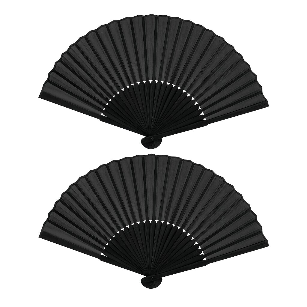 2 шт. Большие складные веера из ткани для китайского кунг-фу, декоративные ручные