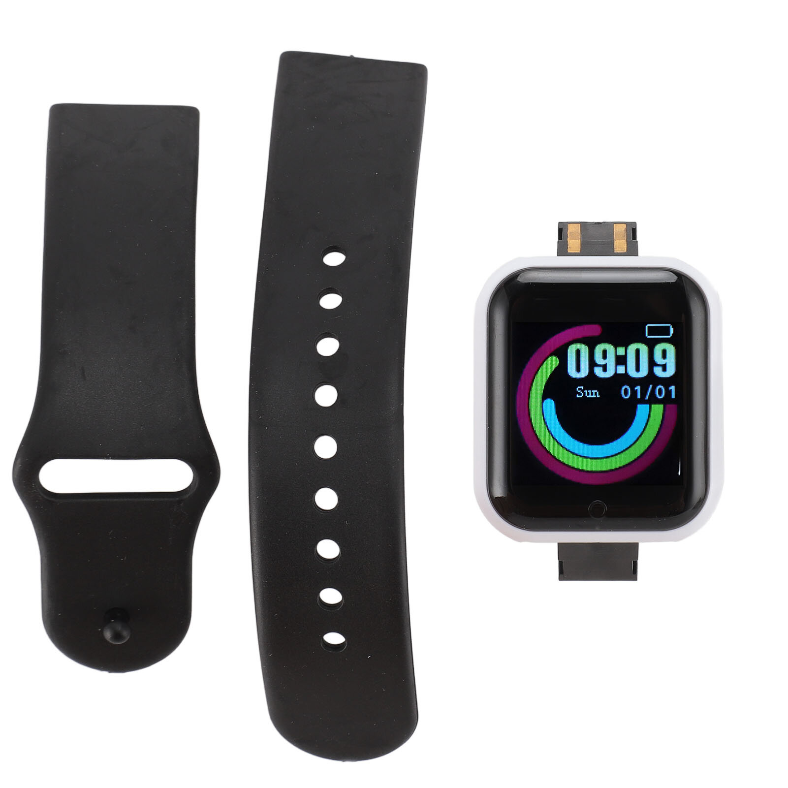 1.44IN Экран Sports Smart Wwatch Sleep Monitoring Step Учистка IP65 водонепроницаемые умные часы для здравоохранения белый черный