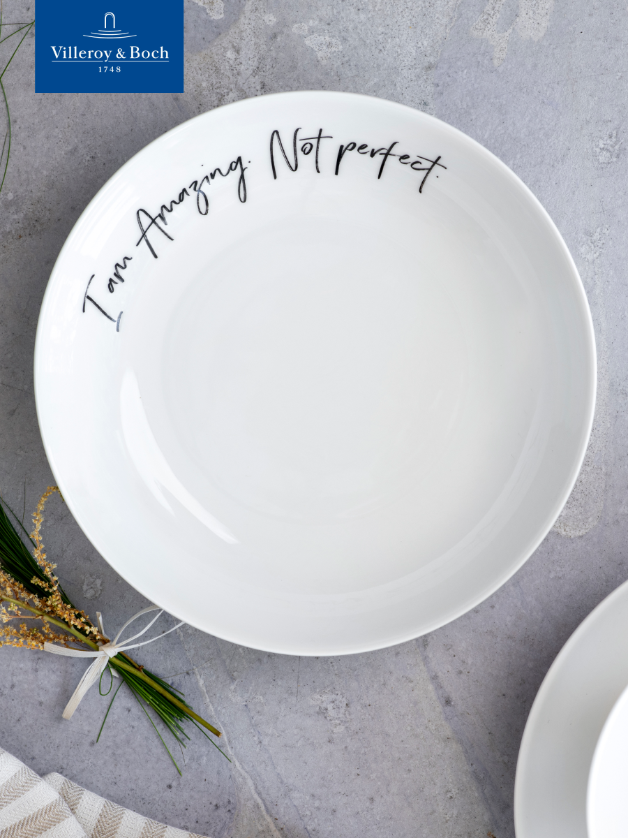 Тарелка глубокая 18 см, 370 мл, I'am Amazing. Not Perfect/Удивительная. Не идеальная, Statement, Villeroy & Boch