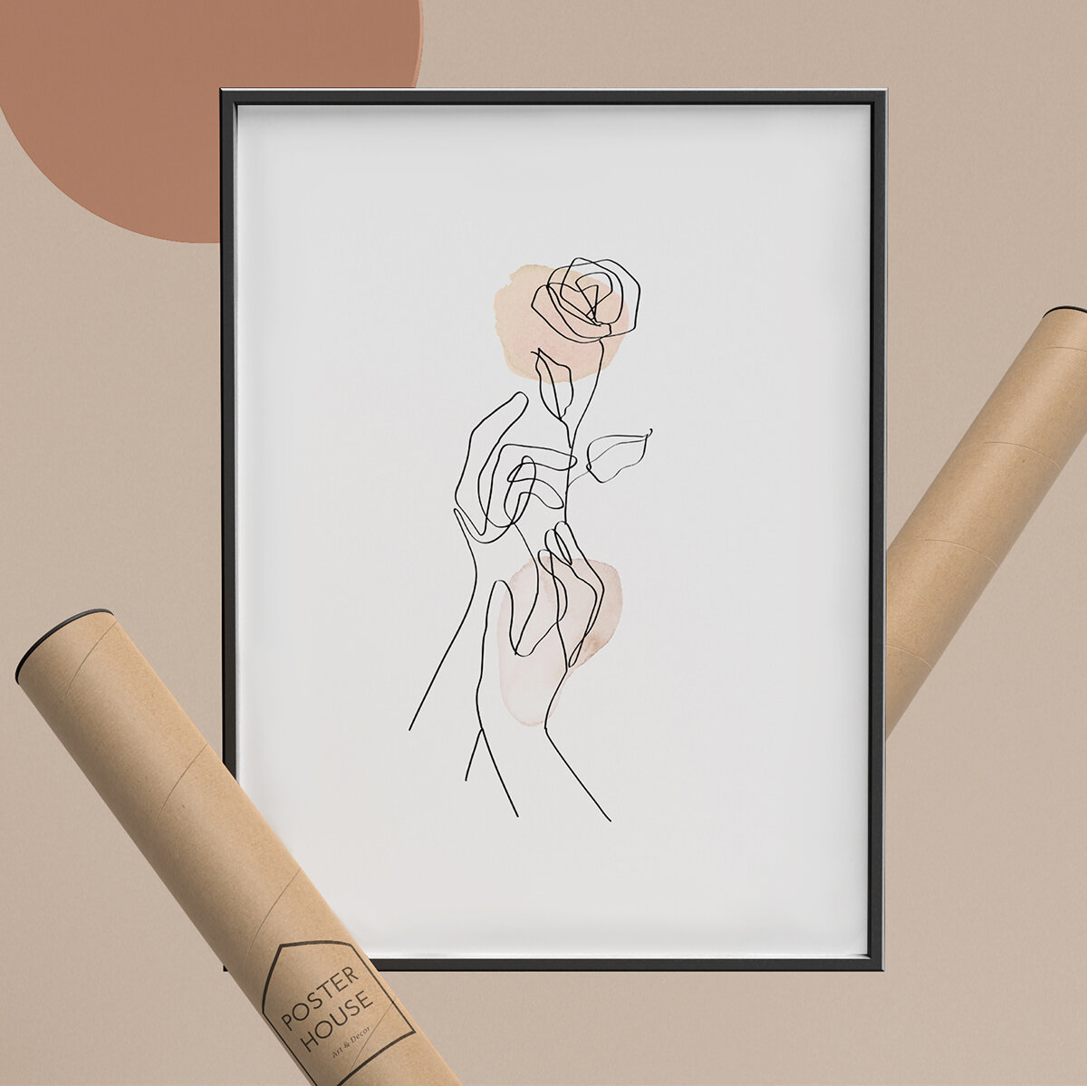 Постер Абстракция линии 30х40 см без рамы/ Абстрактный, минималистичный плакат/ Минимализм/ Эстетичный плакат, постер для интерьера дома, офиса, декор стен