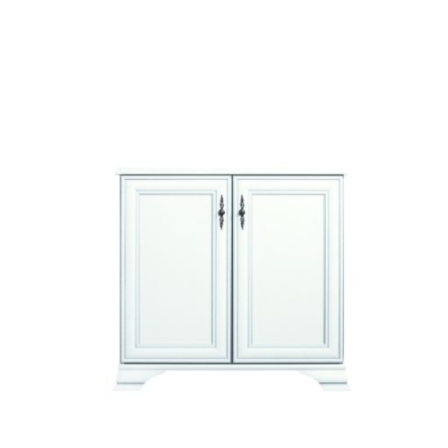 Тумба двухдверная БРВ-Мебель Кентаки KOM2D белая ш. 95 см, в. 91 см, гл. 45 см