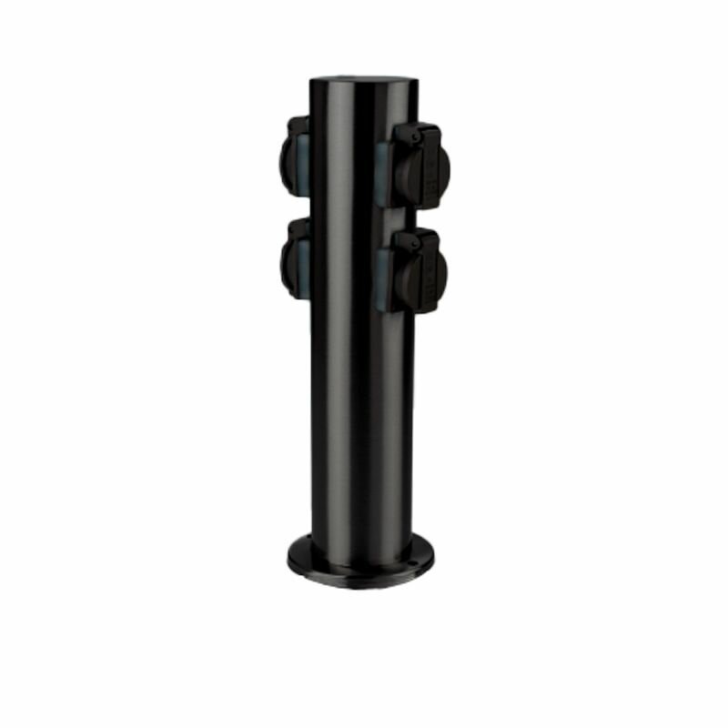 Уличный блок розеток из нержавейки, Садовая розетка с защитой от влаги