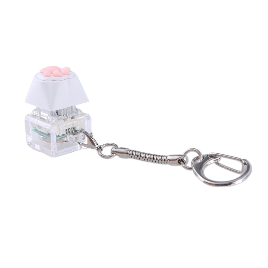 Silicone Cats Paws Switches Tester Kits Mechanical Keyboard Switches Keychain Stress Relief Toy