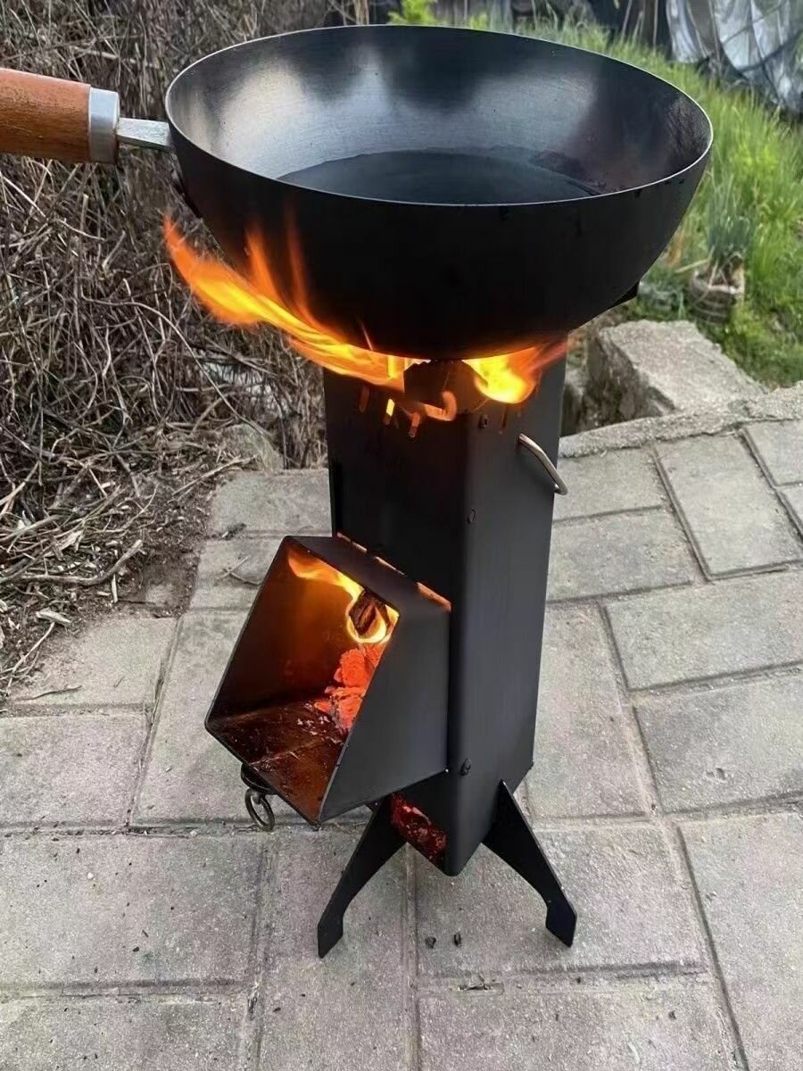 Уличная печь Черная 12*12*30 см 1 штука