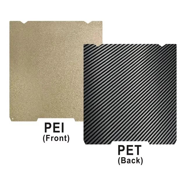 Двухсторонняя Строительная пластина 224x242 мм, гладкая текстура PEO, поверхность PEI, гибкий лист, Съемная Платформа, пружинная стальная пластина, печатная кровать