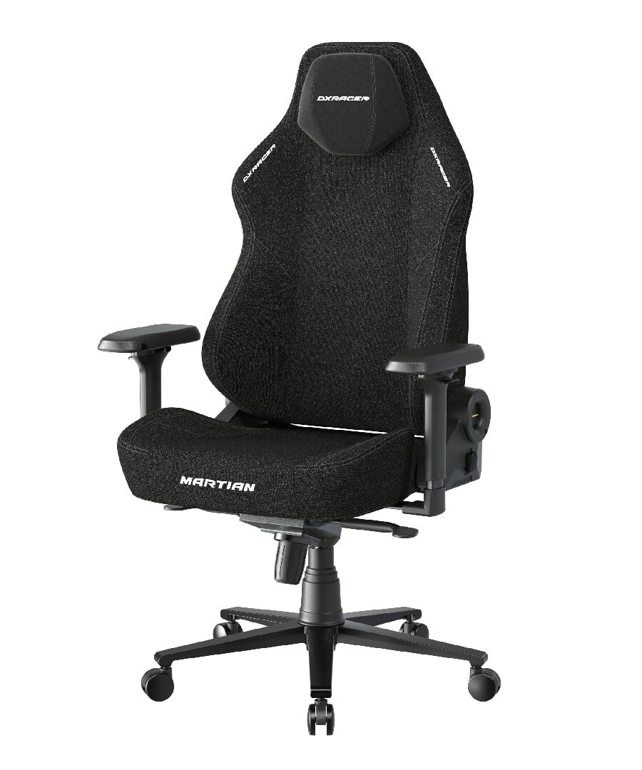 DXRACER Игровое компьютерное кресло MARTIAN (электрорегулировки) размер L, ткань, черный