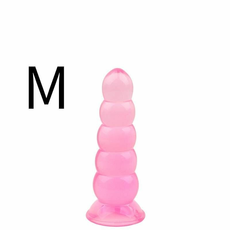 Длинные толстые анальные шарики с присоской массажер простаты, стимулятор точки G, анальный тренажер для мужчин, женщин и пар (5 шариков)