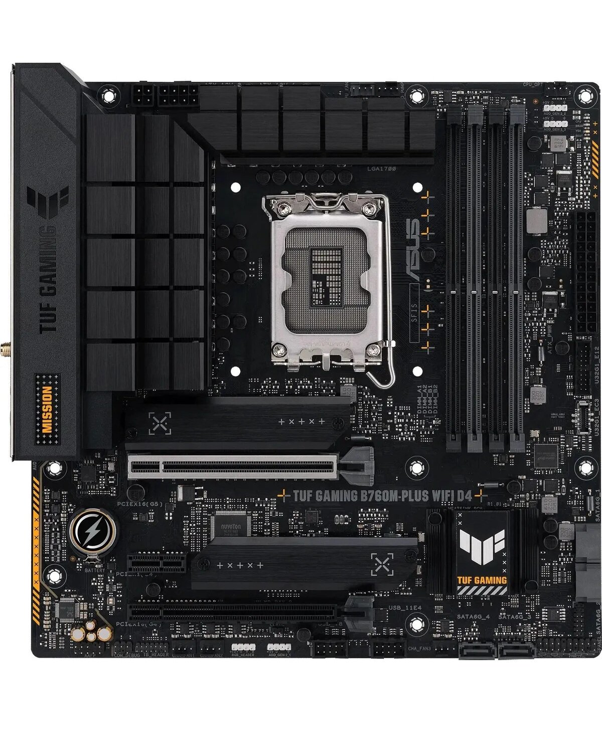 Материнская плата ASUS "TUF GAMING", поддержка DDR5, микро-ATX, подсветка