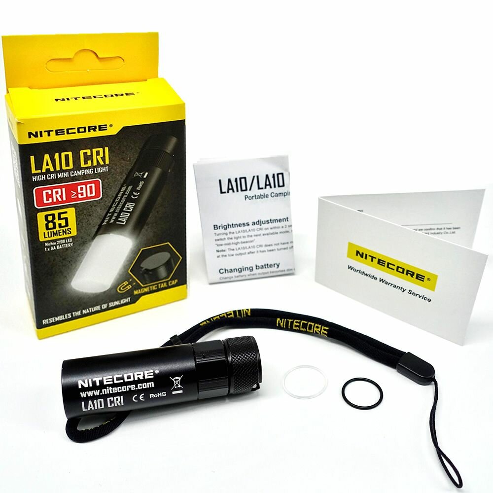 Светодиодный светильник Nitecore LA10 CRI с высокой цветопередачей!