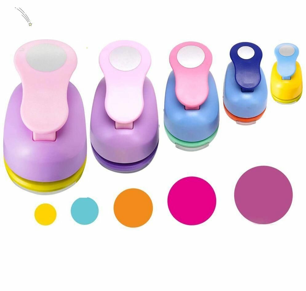 5 шт. Круговой дырокол, Пробойники для бумаги скрапбукинг, Бумажный дырокол