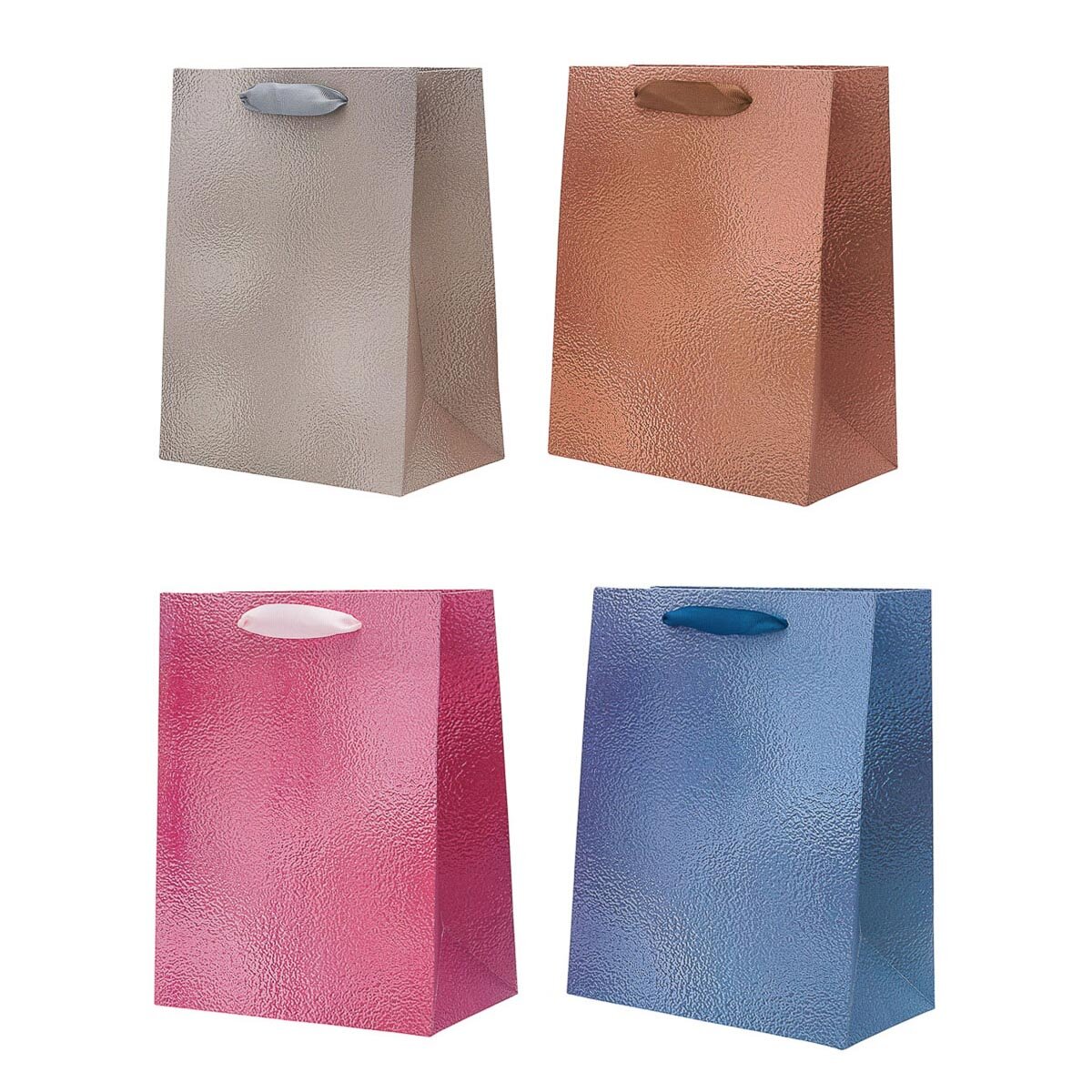 Подарочные пакеты набор 4 шт 'Пастельный микс', 18*23*10 см, Айрис