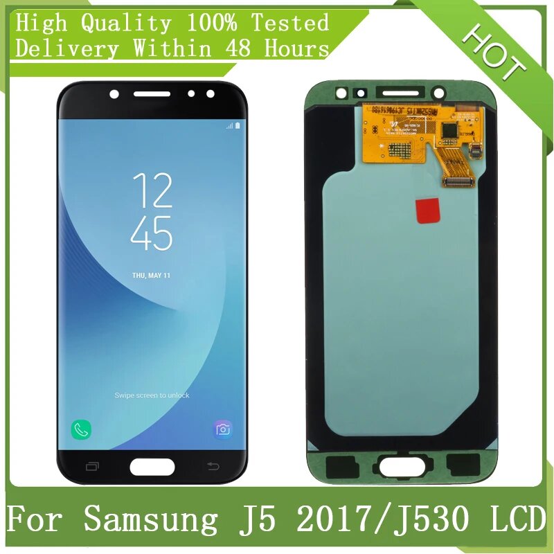 ЖК-дисплей SUPER AMOLED для Samsung 5,2 дюйма, сенсорный экран с цифровым преобразователем в сборе для Samsung J5 2017 J530 J530F J5 Pro 2017