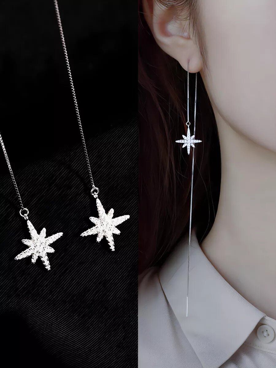 Серьги, циркон, Swarovski Zirconia