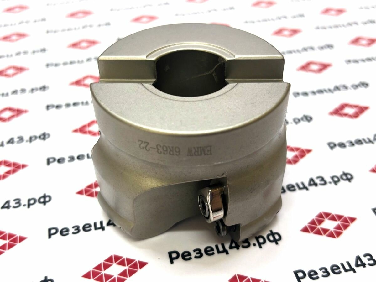 Торцевая насадная фреза LZ 63 мм, под сменные круглые пластины (EMR-6R-63-22-4T)