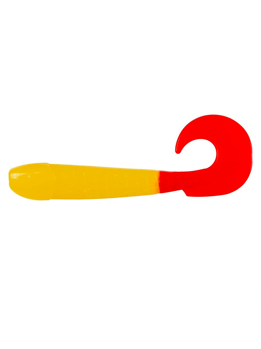 Твистер несъедобный Helios Long Hybrid 3,55"/9,0 см Yellow RT 100шт. (HS-15-038-N)