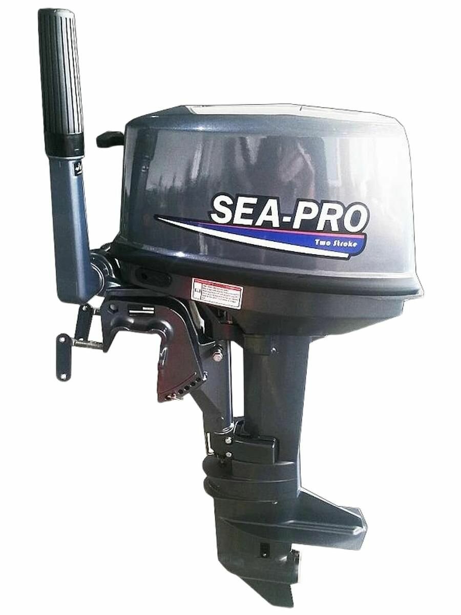 Лодочный мотор SEA-PRO "T 9.8", мощность 9.8, вес 26 кг, черный
