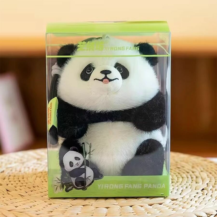 Кукла-панда "Black Panda", черная, мягкая, для детей от 3 лет