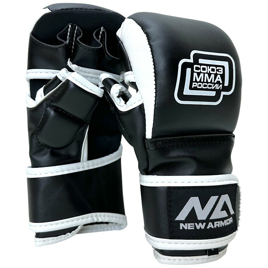 Перчатки New Armor Союз ММА Pro черные, L