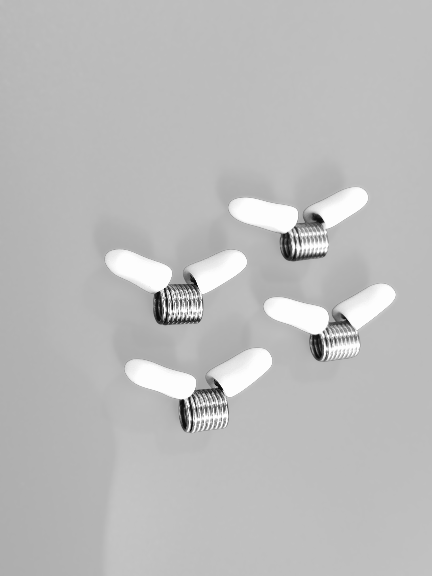 Пружина-стоппер для украшений , зажим для бус , 4 шт