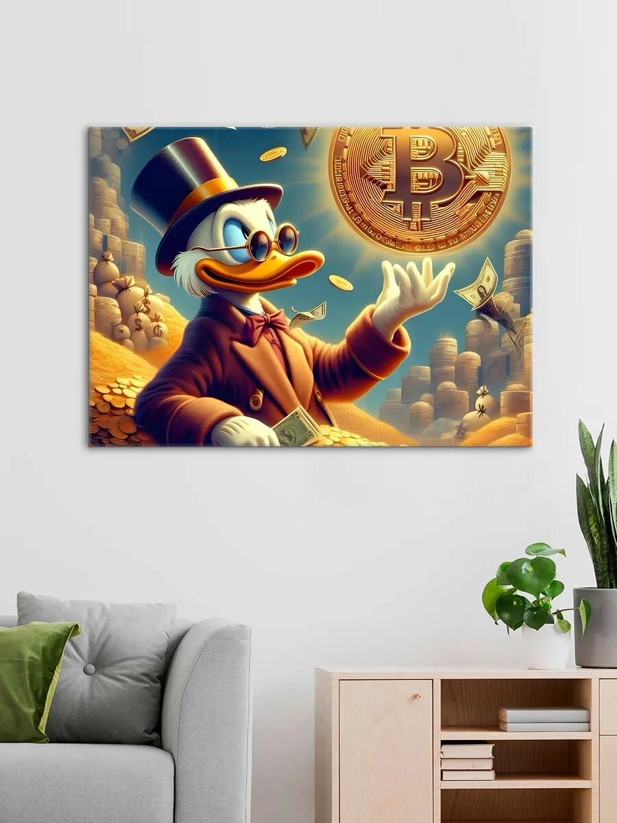 Картина на стену "Скрудж Макдак", 70х50 см