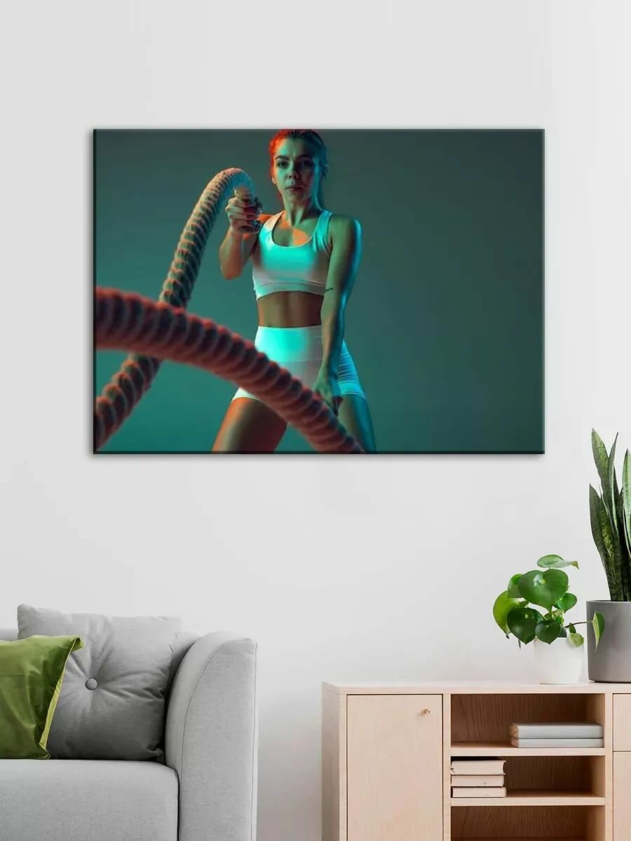 Картина на стену "Фитнес", 40х30 см