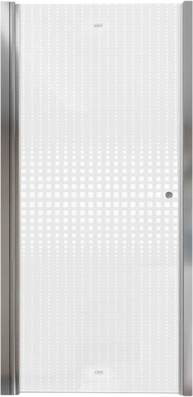 Душевая дверь в нишу Parly DE90 стеклянная, распашная, 90 см, одностворчатая, китайская