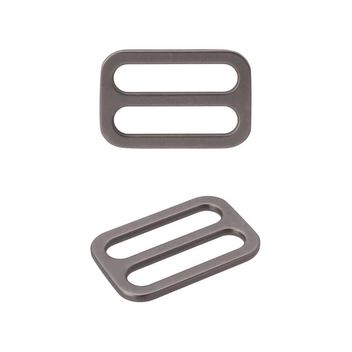 МВ 2343 Рамка-регулятор литая плоская 20мм (25*17мм) металл (Pewter олово (черный никель)), 6 шт