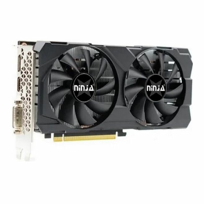 Видеокарта SINOTEX GeForce GTX 1660 Ti NINJA 6G (NF166TI66F) - PCI Express 3.0/3.1 x16, 6 ГБ, GDDR6, 192 бит, DisplayPort, DVI, HDMI, GPU 1500 МГц