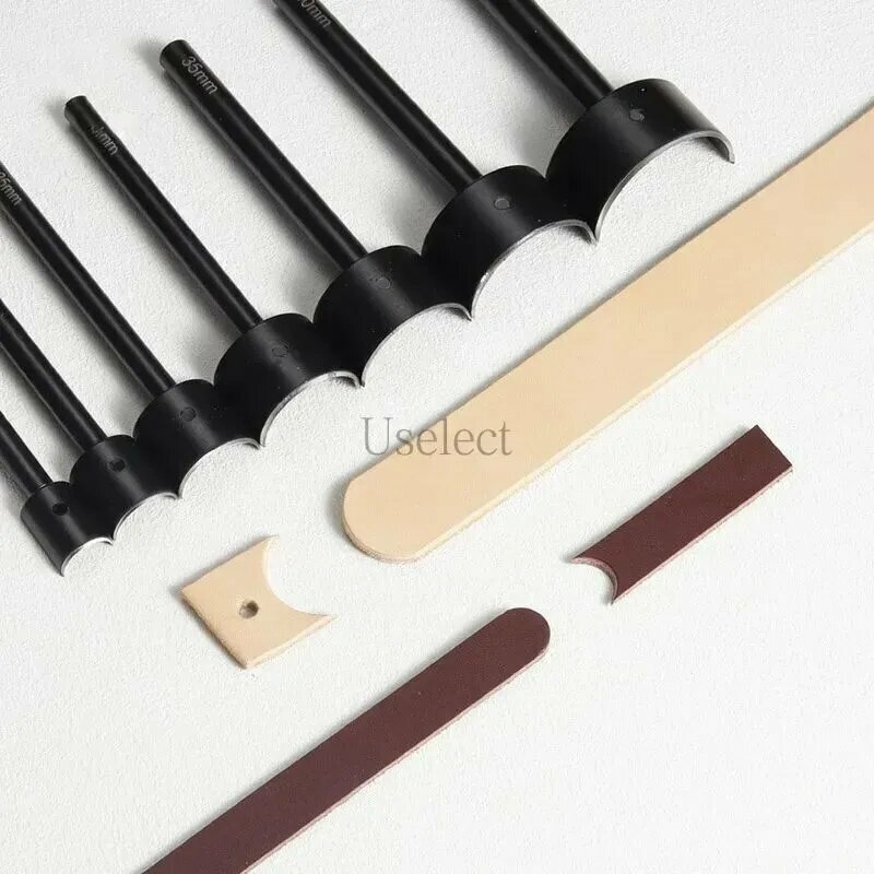 7 шт. Круглый торцеватель для ремня / Отсекатель / Пробойник для кожи