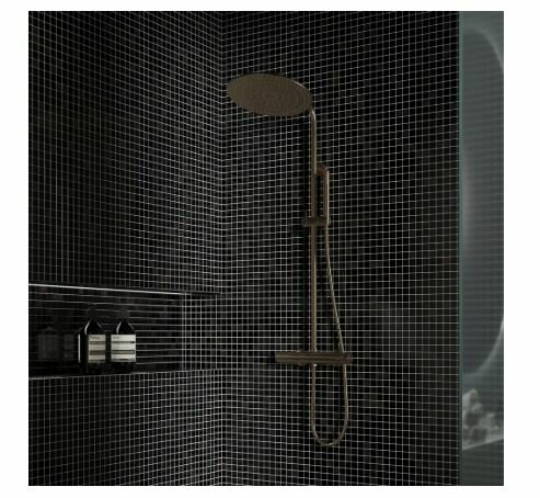 Мозаика стеклянная KREAFORTA черная 300x300x4 мм, 2 шт.