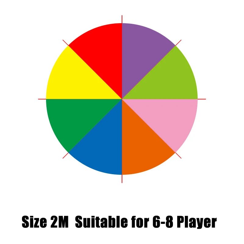 Детский радужный парашют Preschool Rainbow Diameter 2M