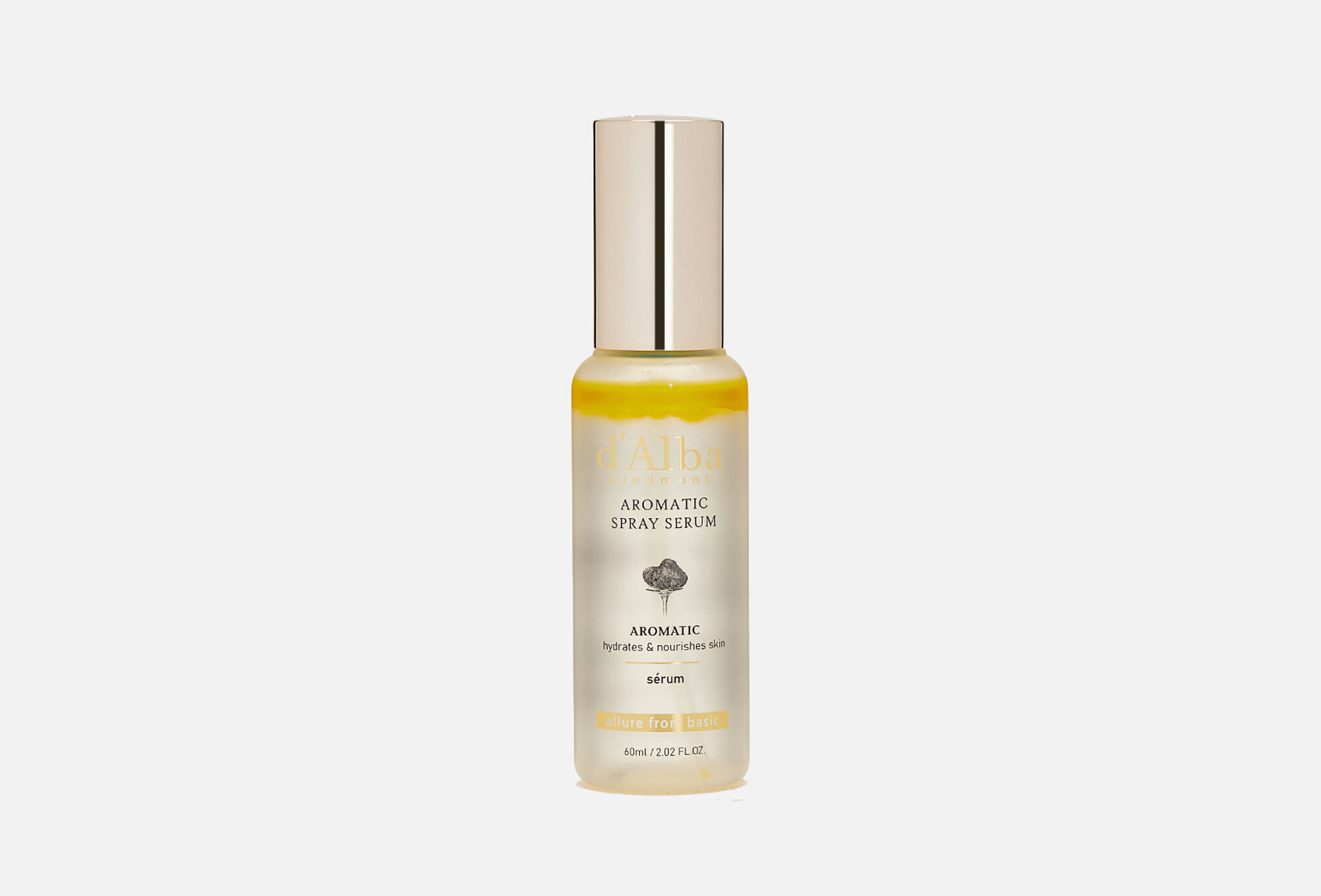 Мультифункциональная спрей-сыворотка для лица D'ALBA Aromatic Spray Serum 60 мл прозрачный, желтый