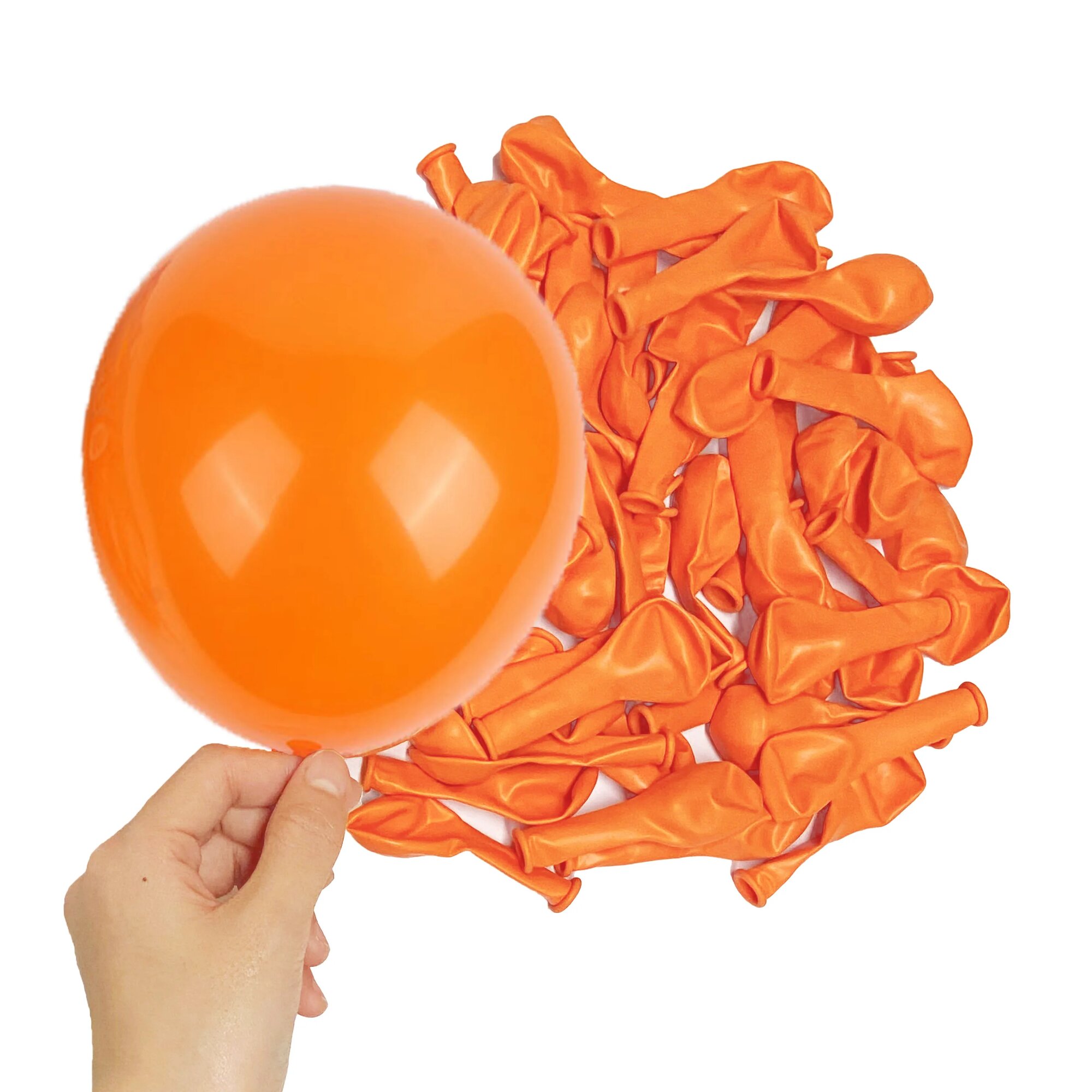 Зеленые латексные шары MicroPlush Оранжевый, Halloween Orange, 10inch 20pcs