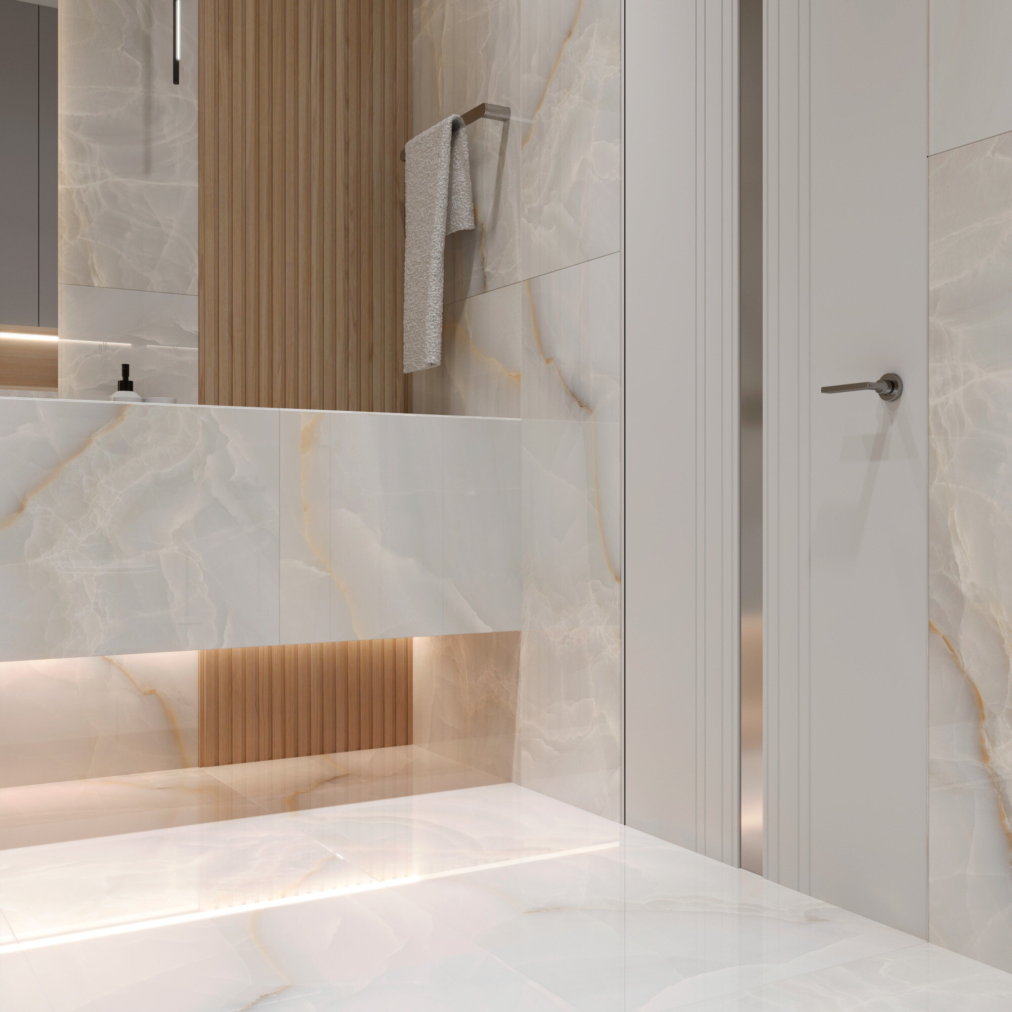 Керамогранит Arcadia ONYX MAX, полированный, светлый, под оникс, 120×60 см(цена за 1 плит. 0.72м2)