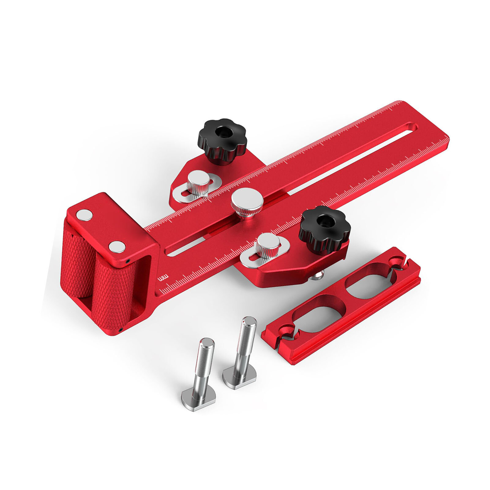 Тонкий Rip Jig Безопасный односторонний роликовый подшипник ленточной пилы Направляющая для настольной пилы для 3/8x3/4 дюймов T и U-образных пазов 1/4x3/8-дюймовых T-образных пазов