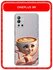 Чехол на OnePlus 9R / ВанПлас 9R с принтом "Балерина капучино 2", прозрачный