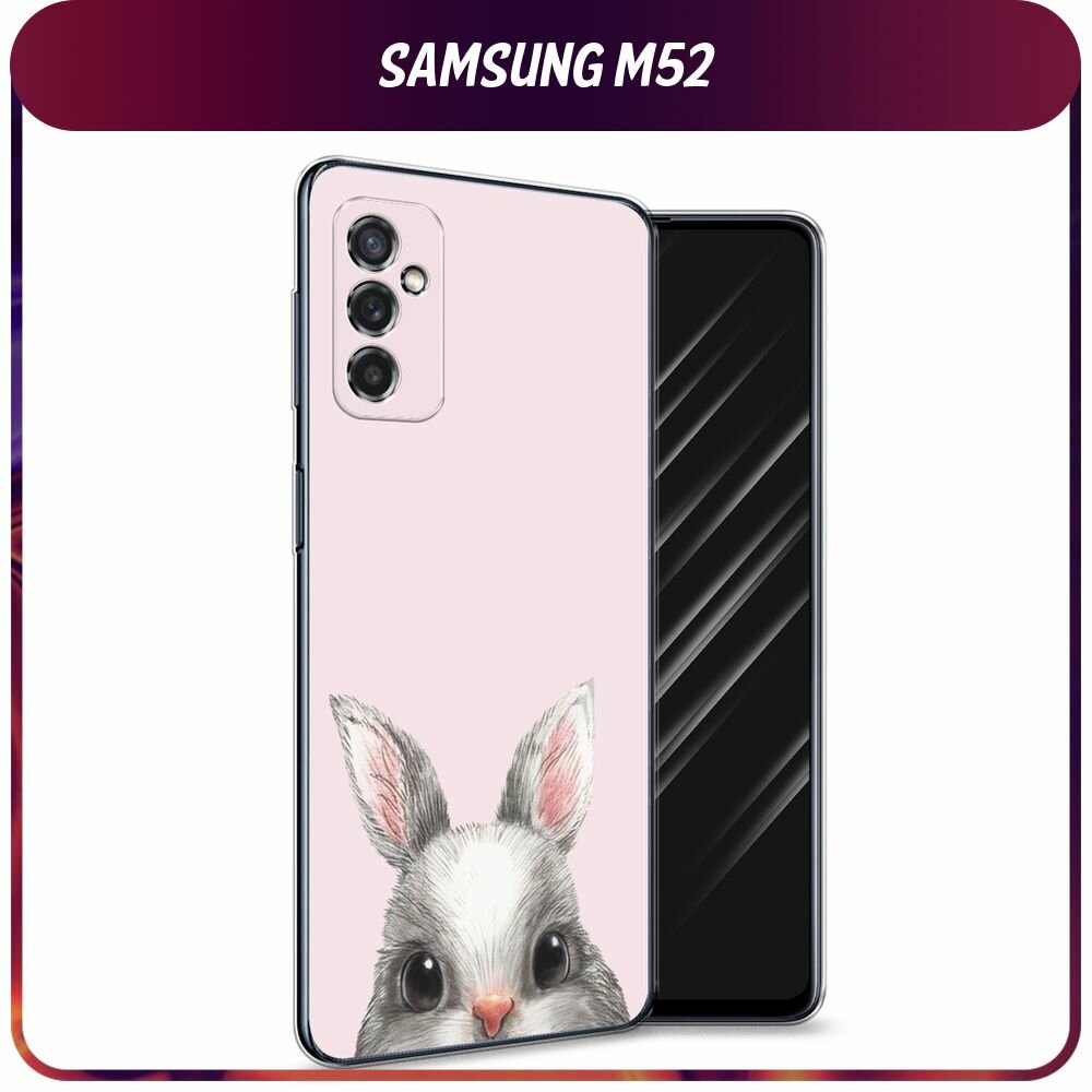 Чехол на Samsung Galaxy M52 / Самсунг Галакси M52 с принтом "Карандашный кролик 1 - 8 марта"